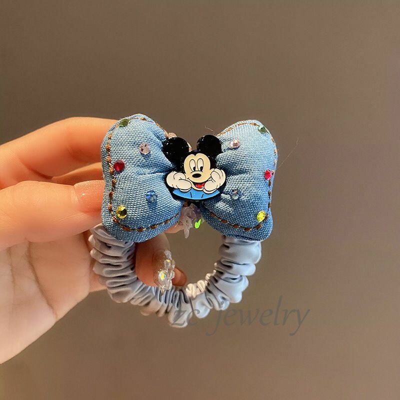 Резинка для волос деним мики маус блеск