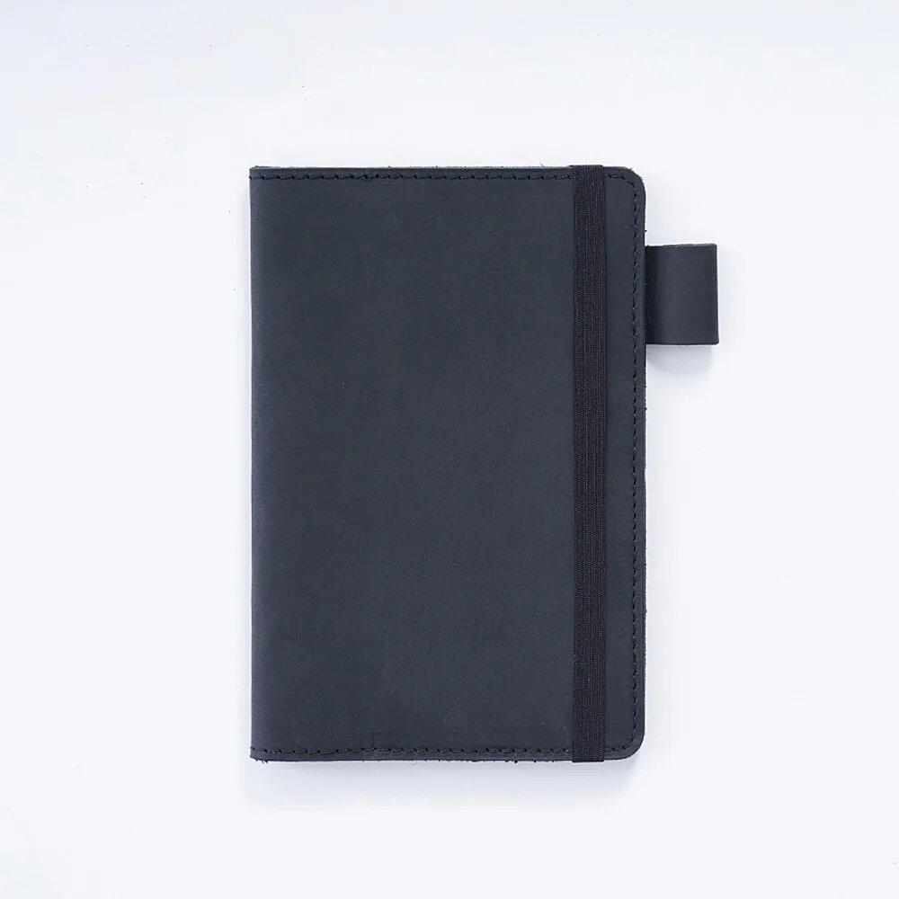 RAYSLIN Чехол для блокнота из натуральной кожи Черный, black