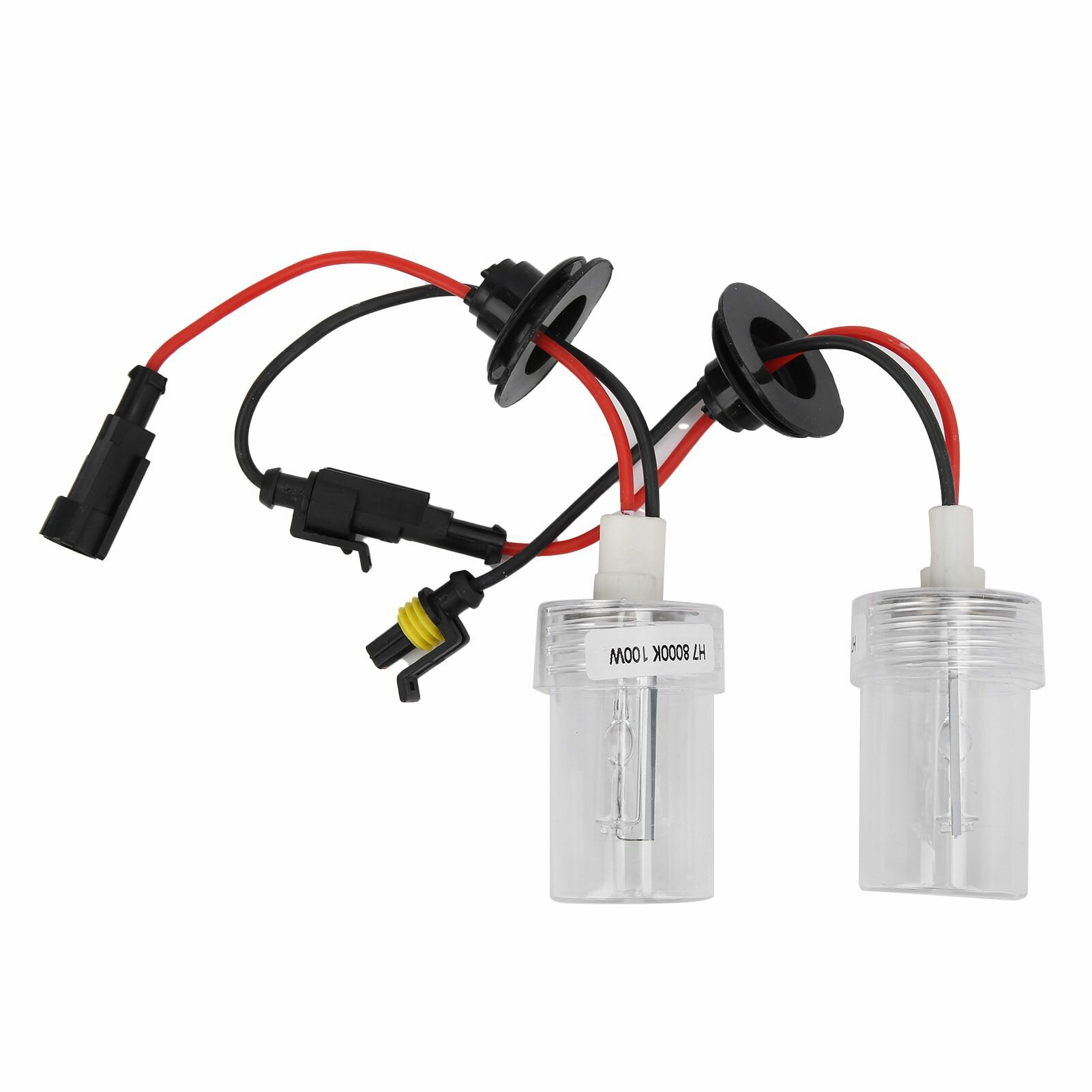 2 шт, ксеноновая лампа для фар, 100 Вт, 8000 К, H7, розетка для автомобилей 12 В