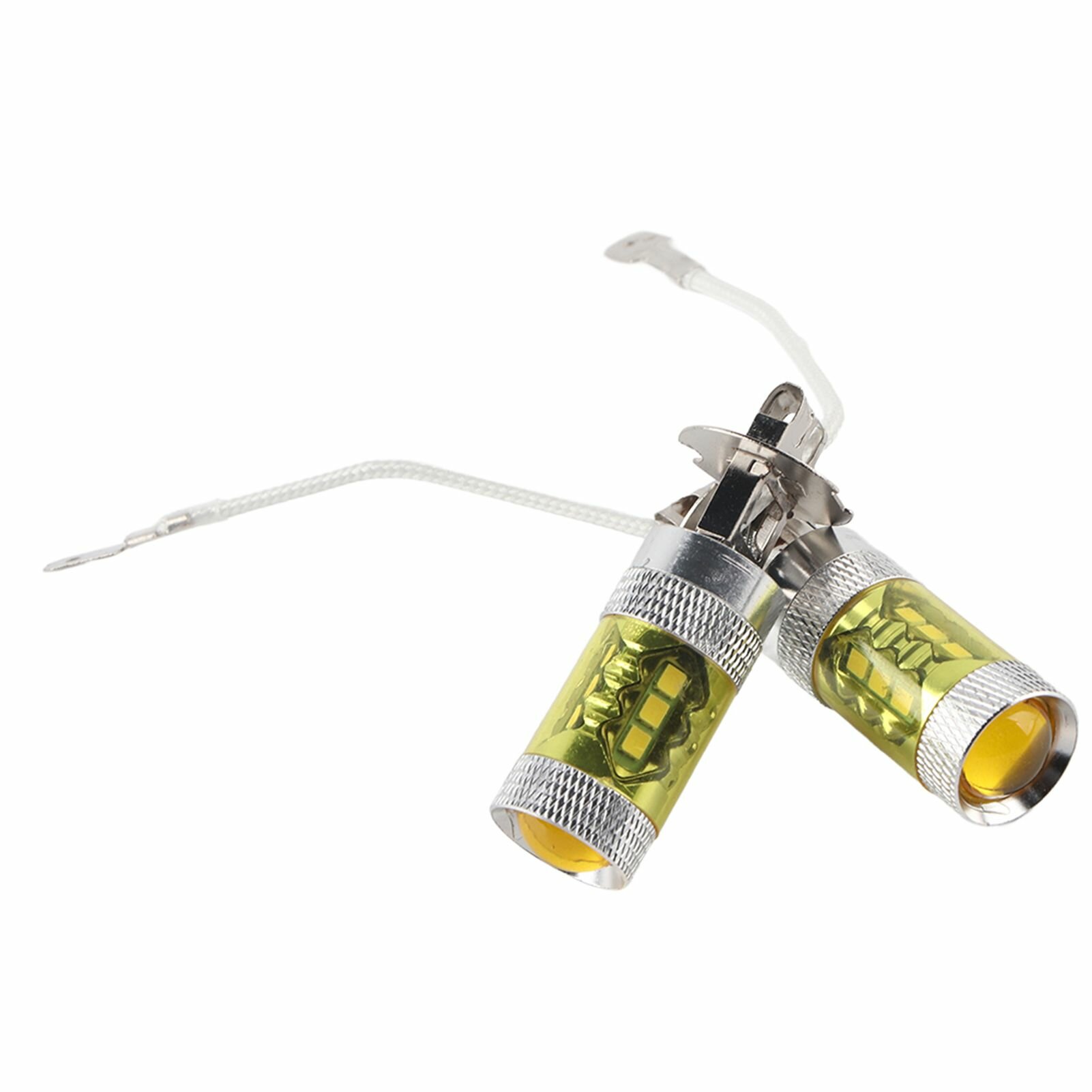 1 пара 12-24 В 80 Вт H3 16SMD светодиодные желтые автомобильные противотуманные лампы накаливания