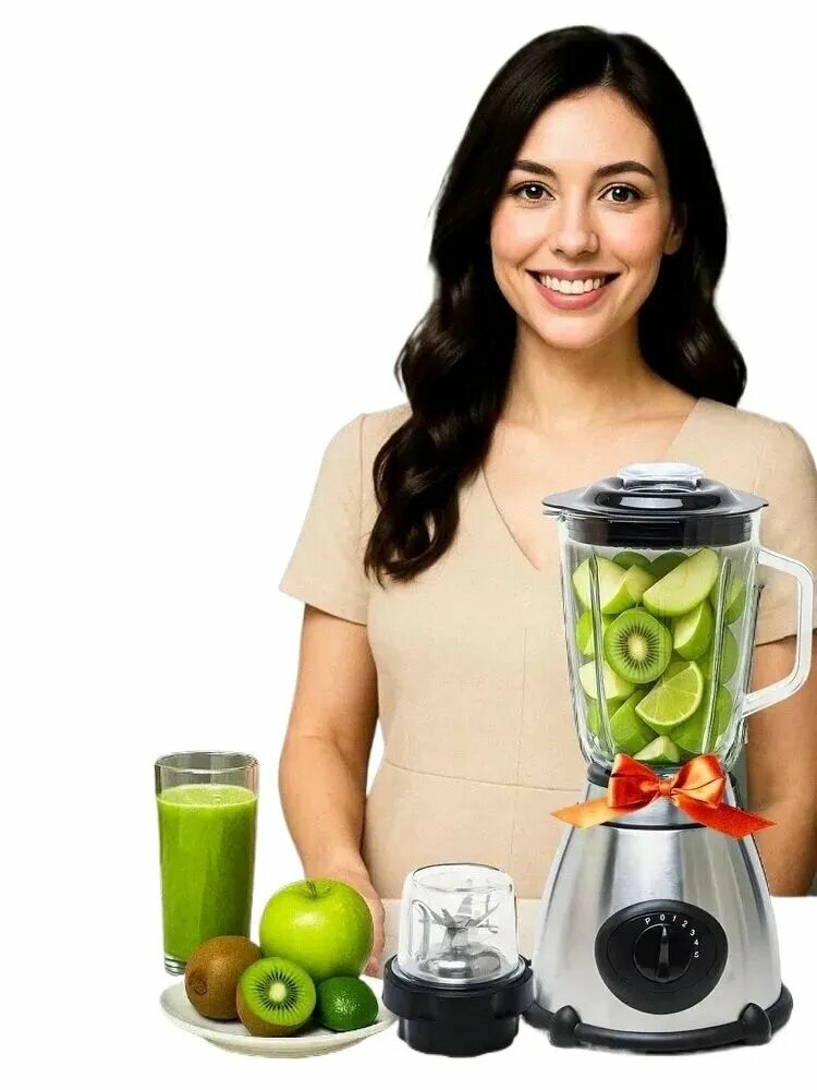 Блендер aa Q916, стационарный, с кофемолкой, мерный стакан, измельчитель