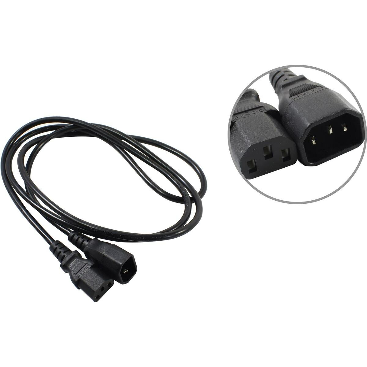 Rem Кабель UPS -> устройство 220V (IEC-320-C13--> IEC-320-C14) 1.8м