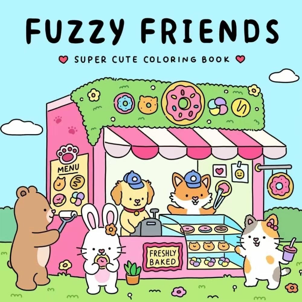 Cozy Friends (Vol 3): Детская книжка-раскраска / простой и понятный дизайн/ Darina