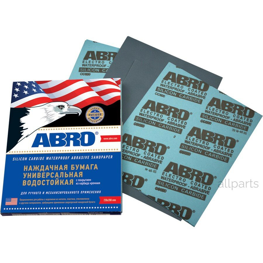ABRO SA180100 бумага наждачная универсальная