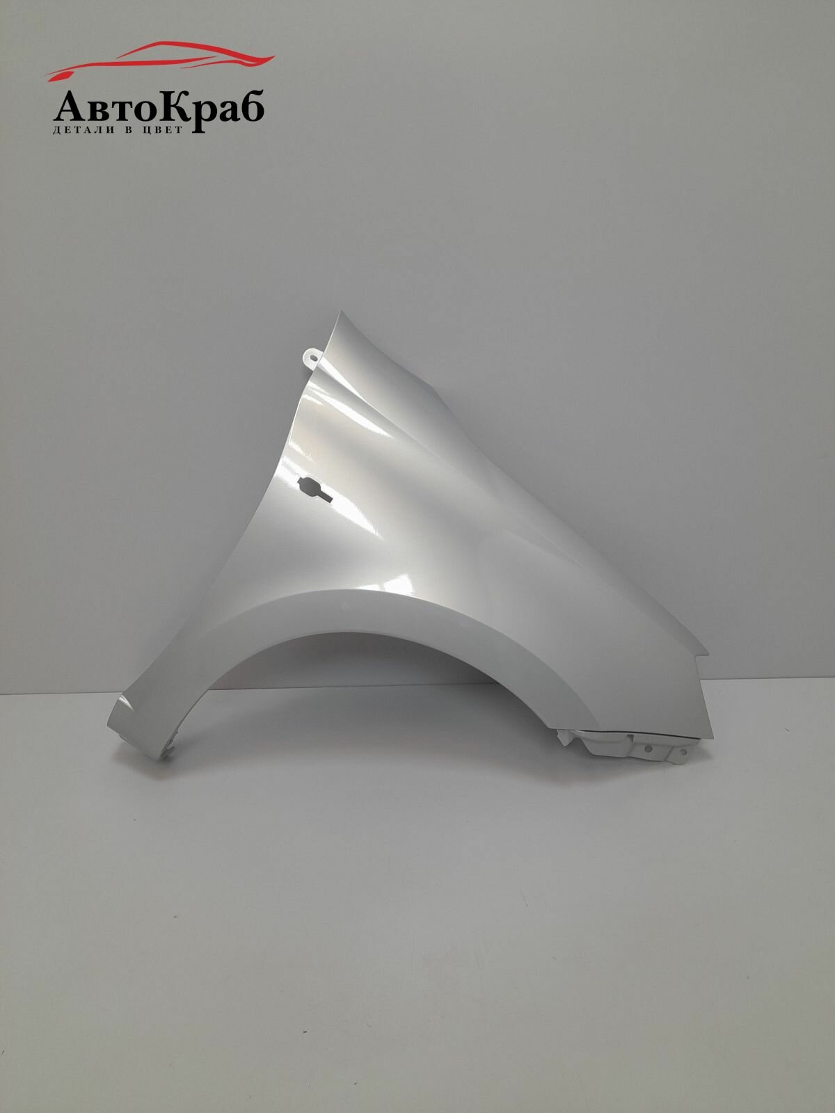 Крыло переднее правое пластиковое под повторитель в цвет для Лада Гранта FL рестайлинг 2018 - 2022 г. 610 - рислинг