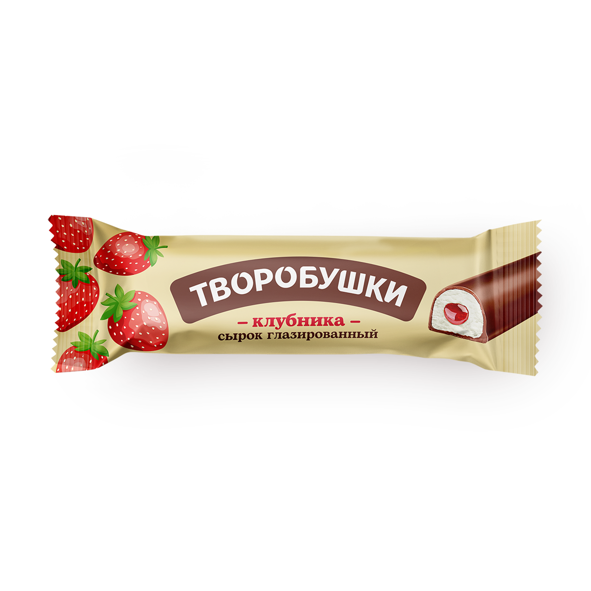 Сырок глазированный «Творобушки», клубничный, 20%, 1 упаковка