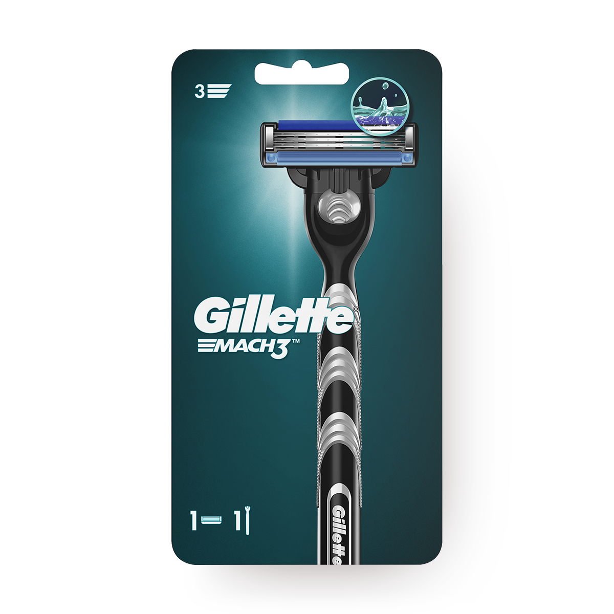 Станок бритвенный Gillette MACH3, 3 лезвия, плавающая головка