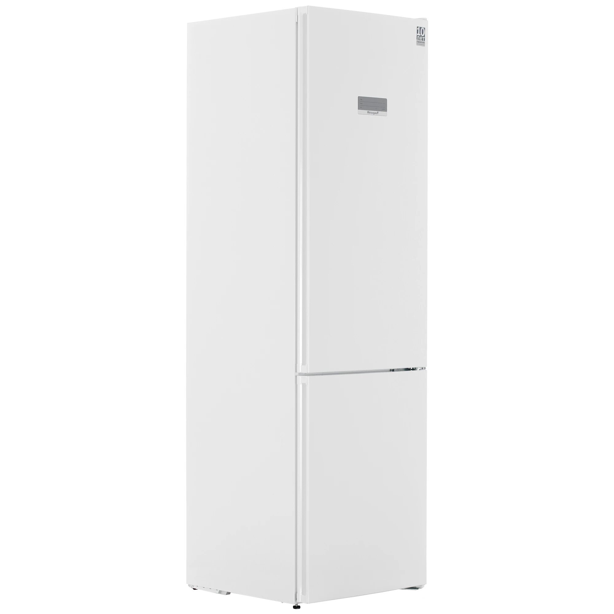 Холодильник двухкамерный Weissgauff CBN2WB1W2, белого цвета, 388 л, Full No Frost