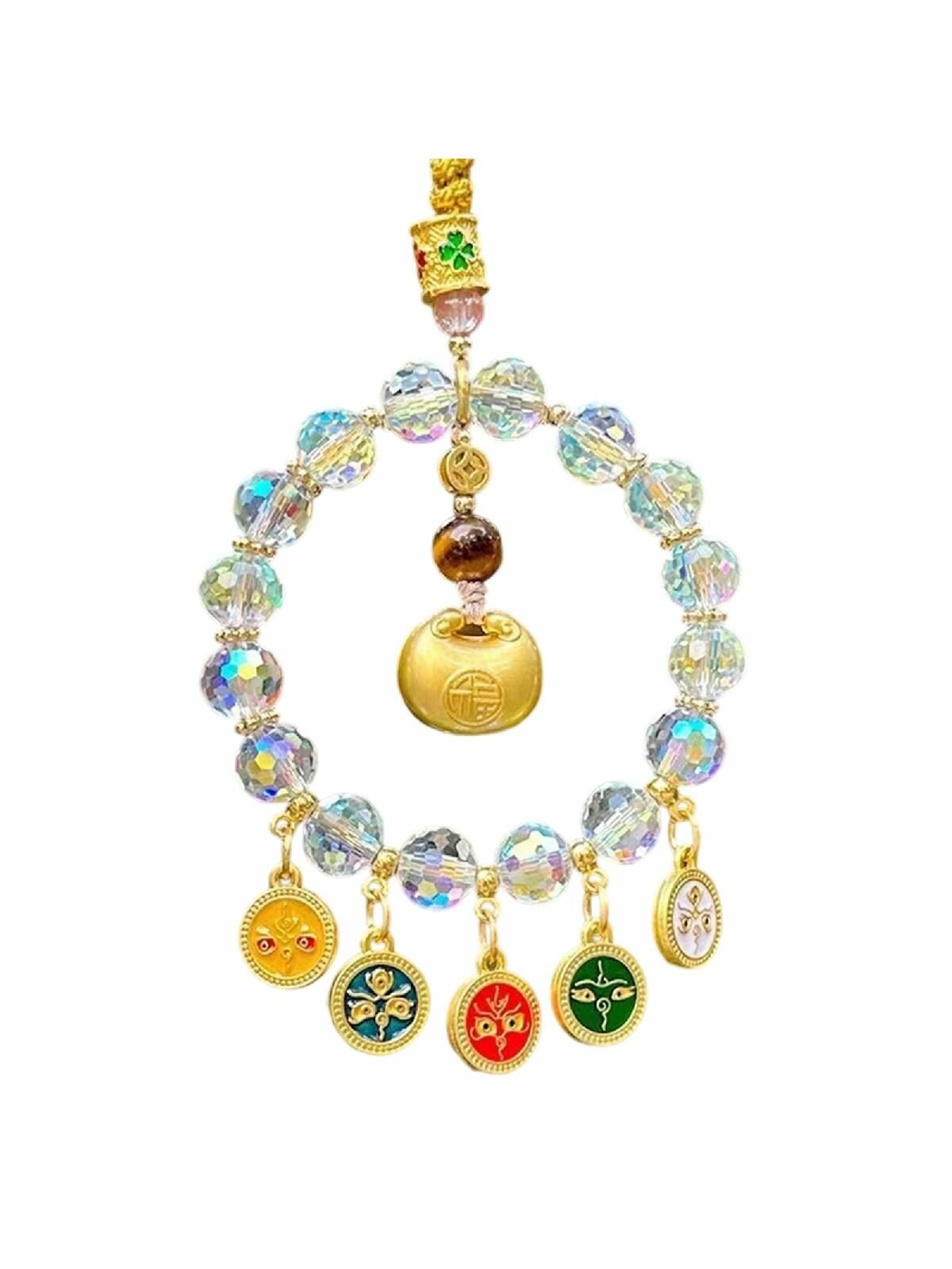 Украшения для автомобилей, Цепочка автомобильных подвесок, маленькие украшения Будды из самшита, безопасные подвески-Бог богатства, благословение золотого жира.