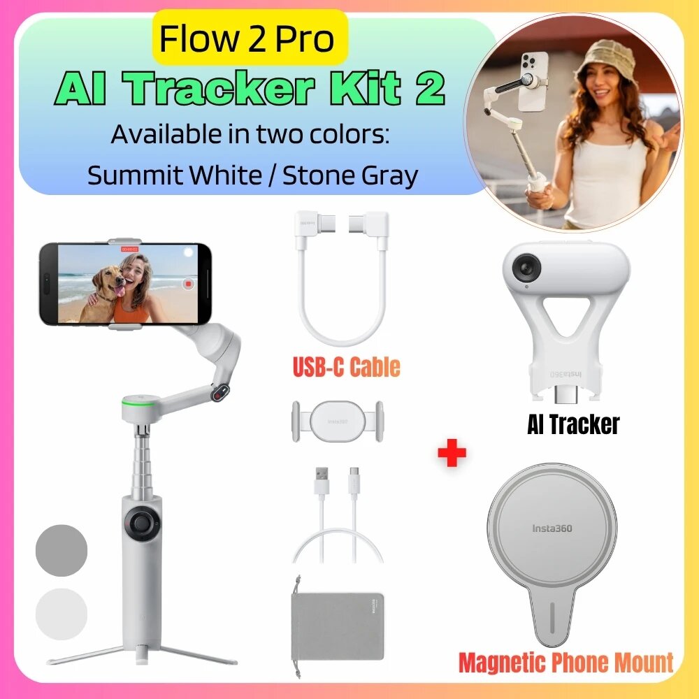 Insta360 Flow 2 Pro Kit 3 White