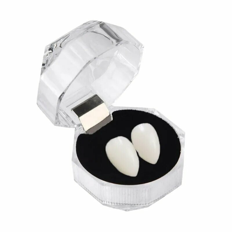 Протезы вампира, зубы зомби, набор зубов тигра, реквизит для КОСПЛЕЯ-маскарада-коробка 13 мм