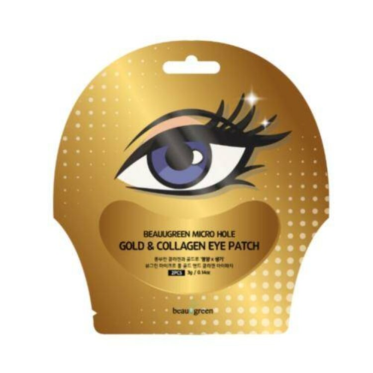 Beauugreen Micro Hole Gold & Collagen Eye Patch Маска-патч для век с золотом и коллагеном - 2 шт