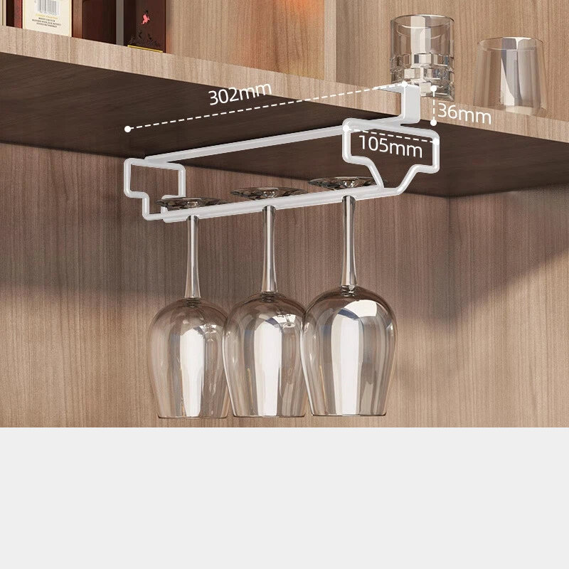 Держатель для бокалов для вина без перфорации, перевернутый вверх дном, винный шкаф, полка для хранения бокалов, бытовой подвесной светильник, роскошные украшения высокого класса