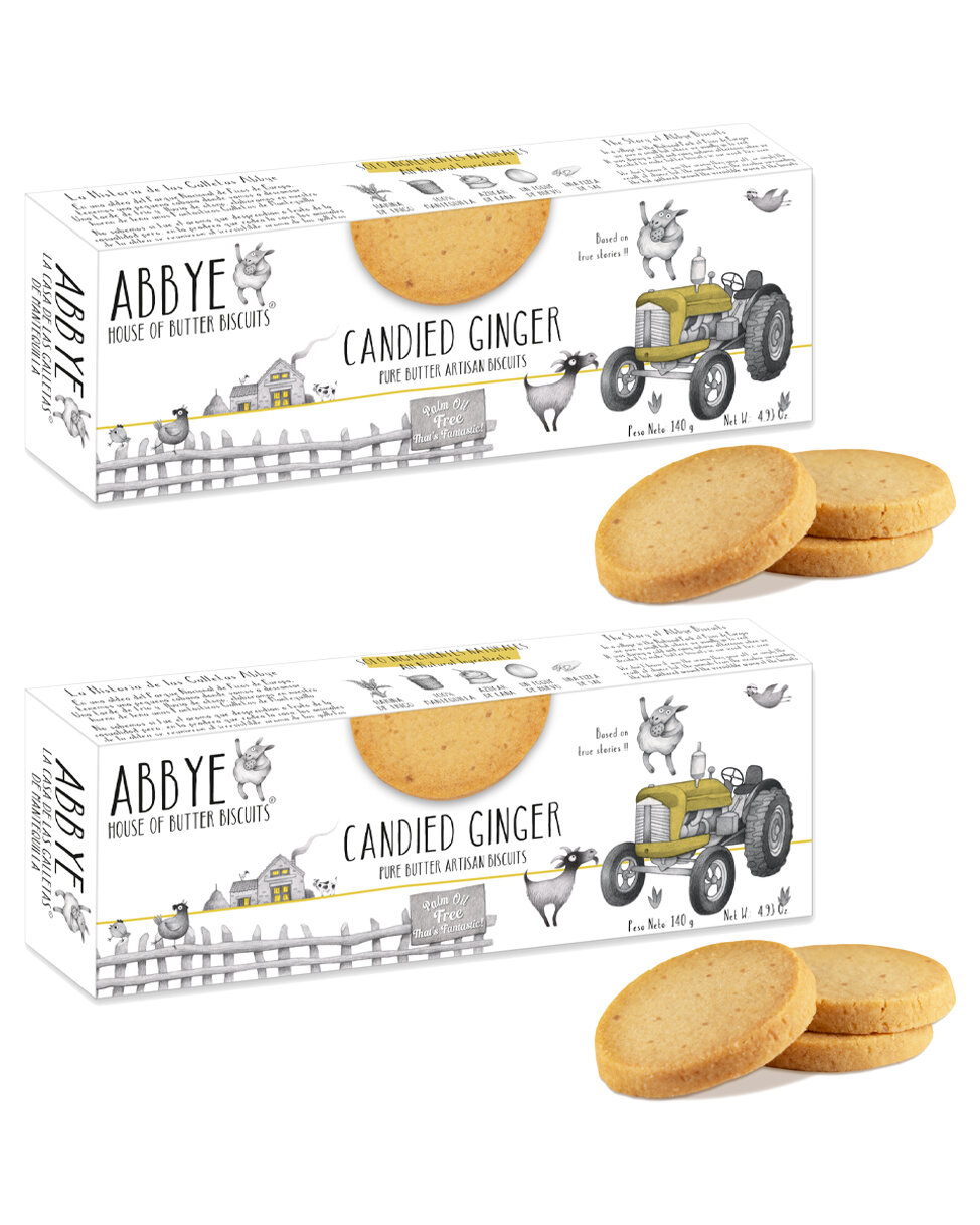 Печенье песочное ABBYE со сливочным маслом с имбирем 140 г x 2шт