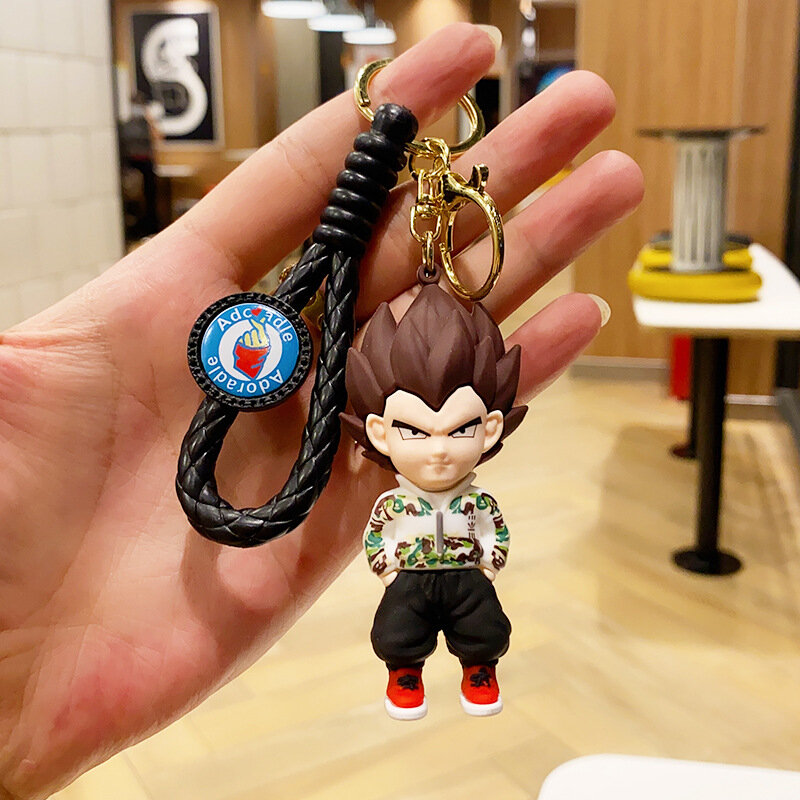 Брелок-браслет в стиле мультфильма/аниме Dragon Ball, модная фигурка-подвеска для рюкзака, Dragon Ball Vegeta.