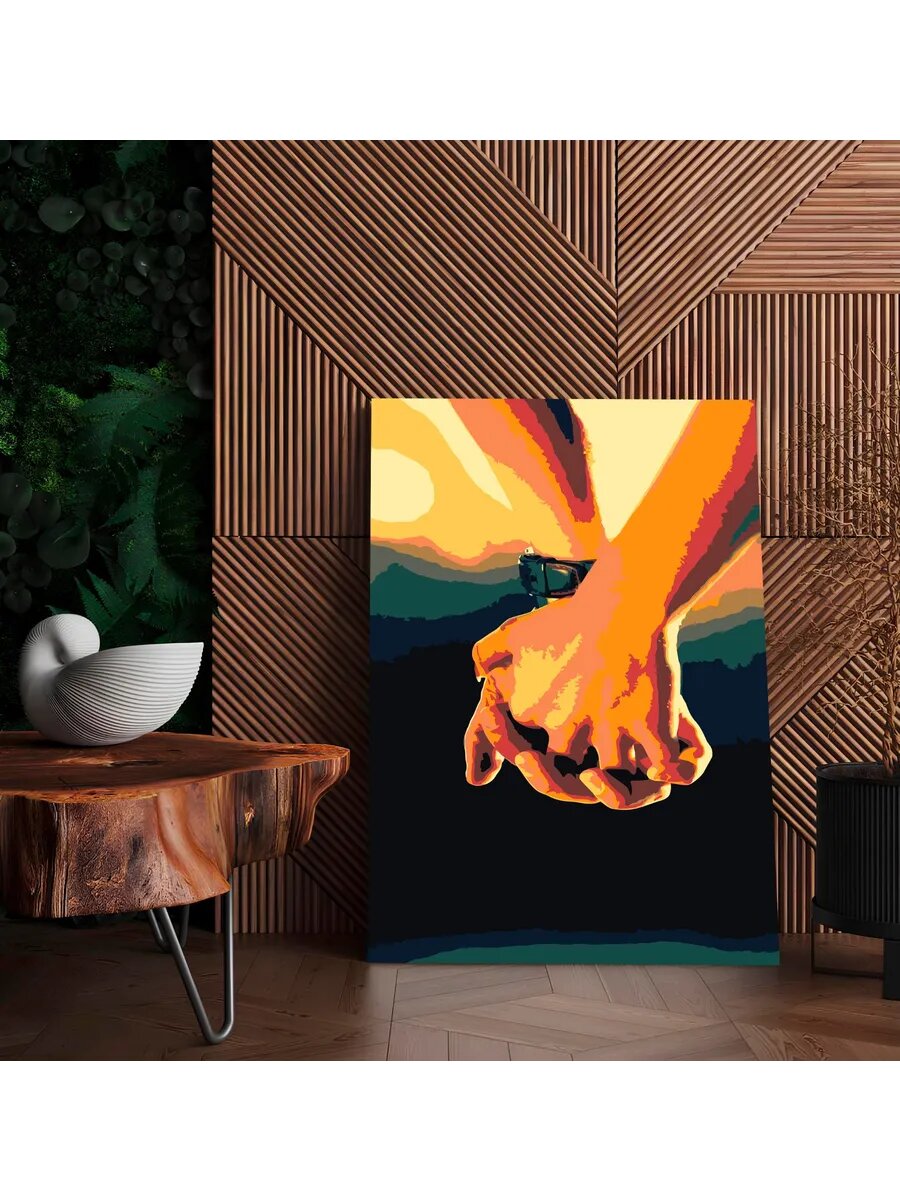 Картина по номерам Руки влюбленных_семья_Любовь