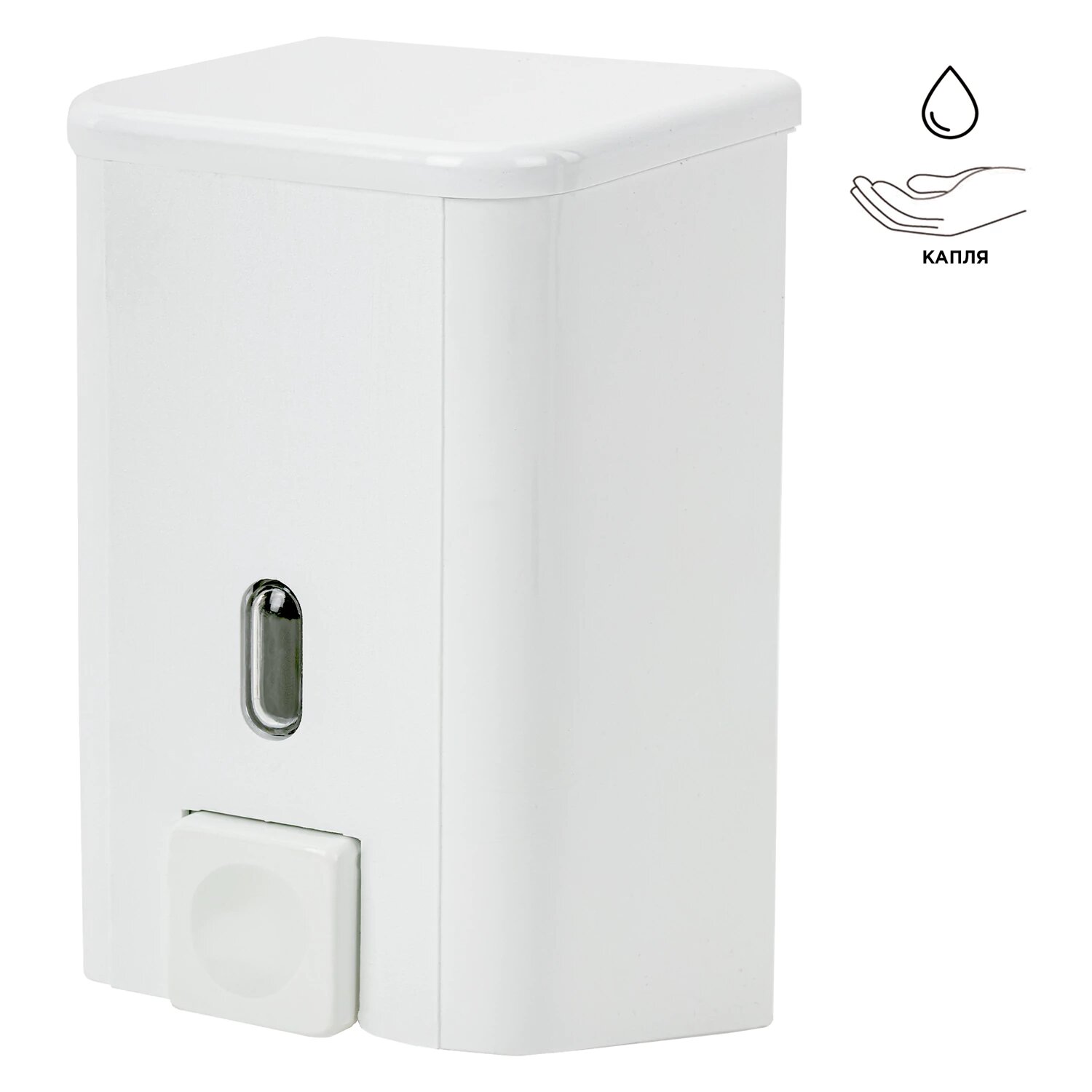 Дозатор для жидкого мыла и антисептика PRIMA NOVA, наливной, белый, 1,0 л, SD03