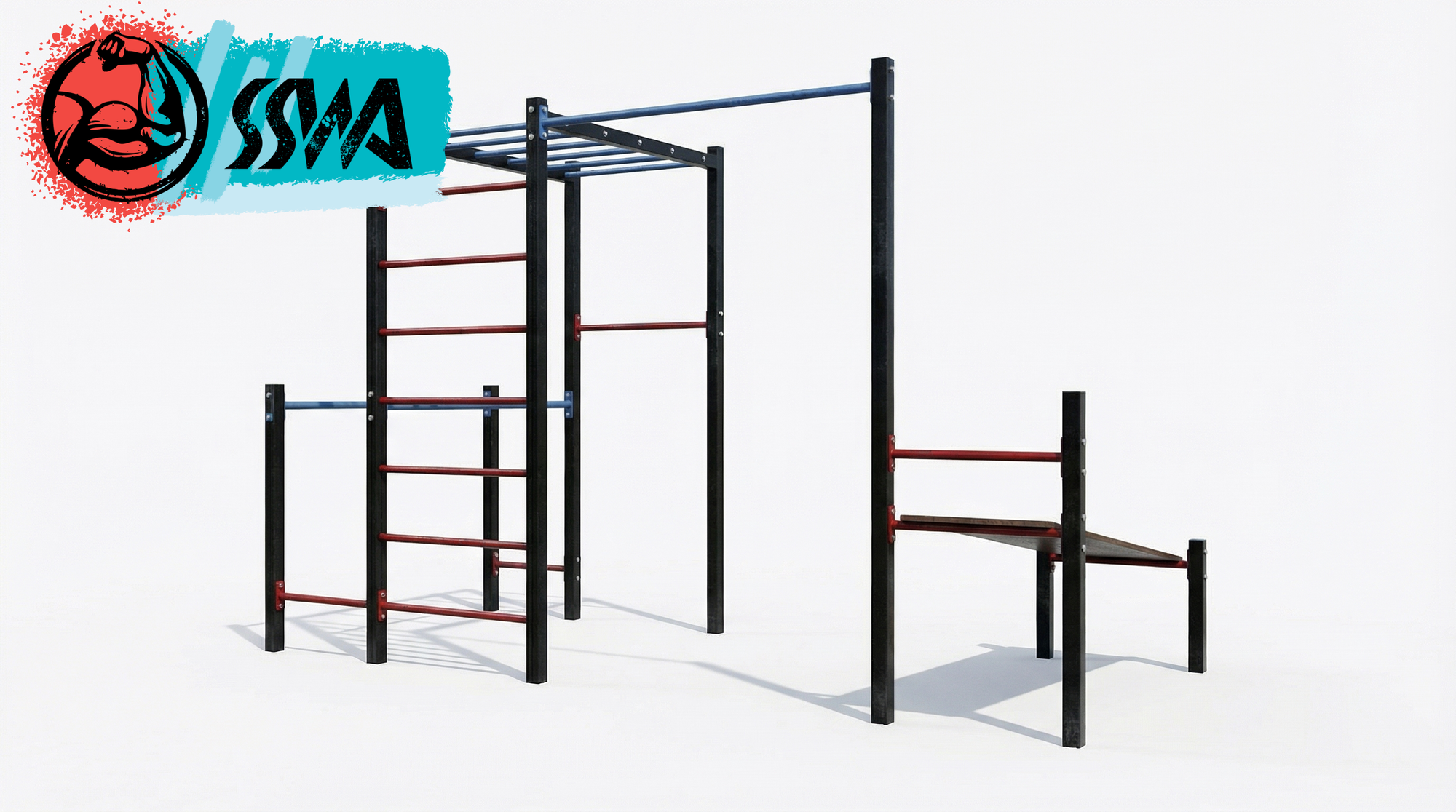 Воркаут SSWA №165 для детей и взрослых, металл, цвет классический