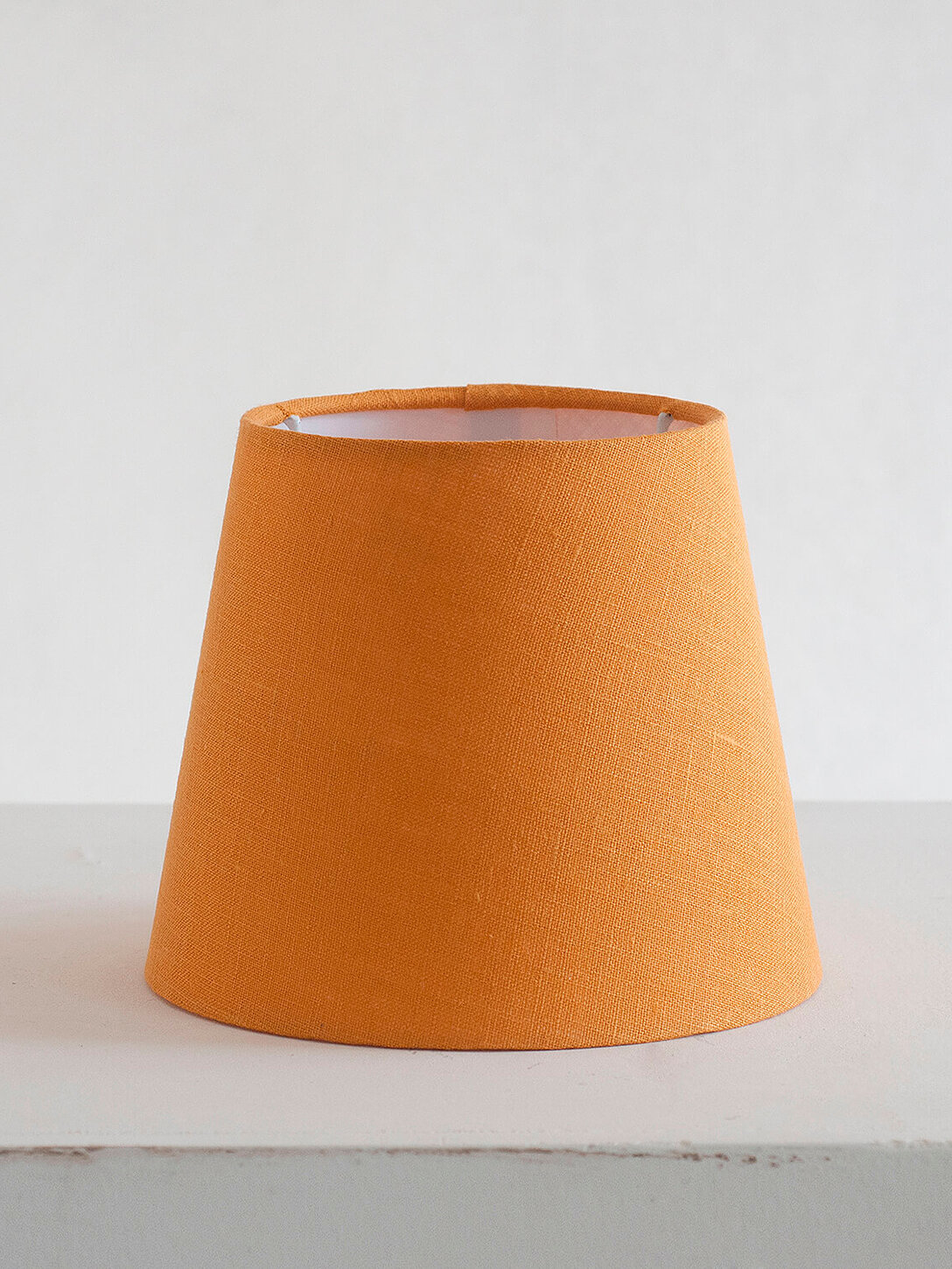 Абажур для настольной лампы, лён "Горчица", конус 170