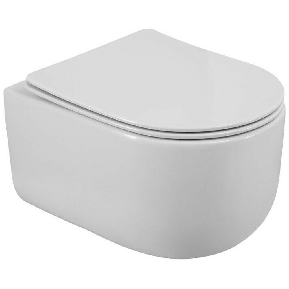 Унитаз подвесной BelBagno Soft-tor BB084CH-TOR/SC безободковый торнадо