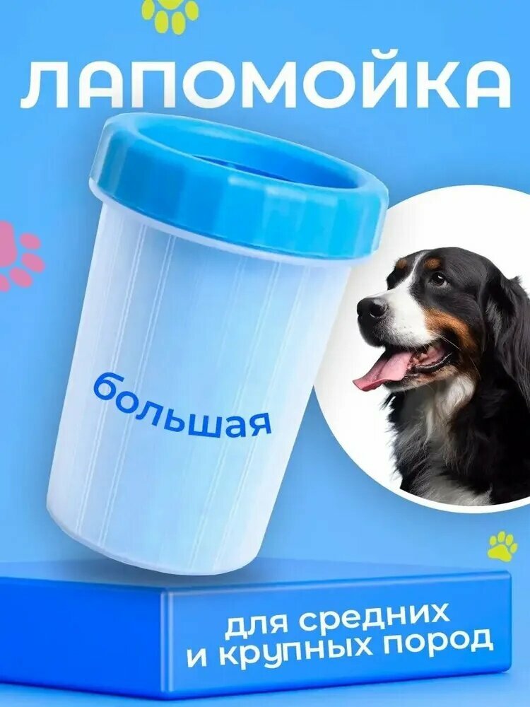 Лапомойка для собак средних и мелких пород удобное и гигиеничное решение для чистых лап