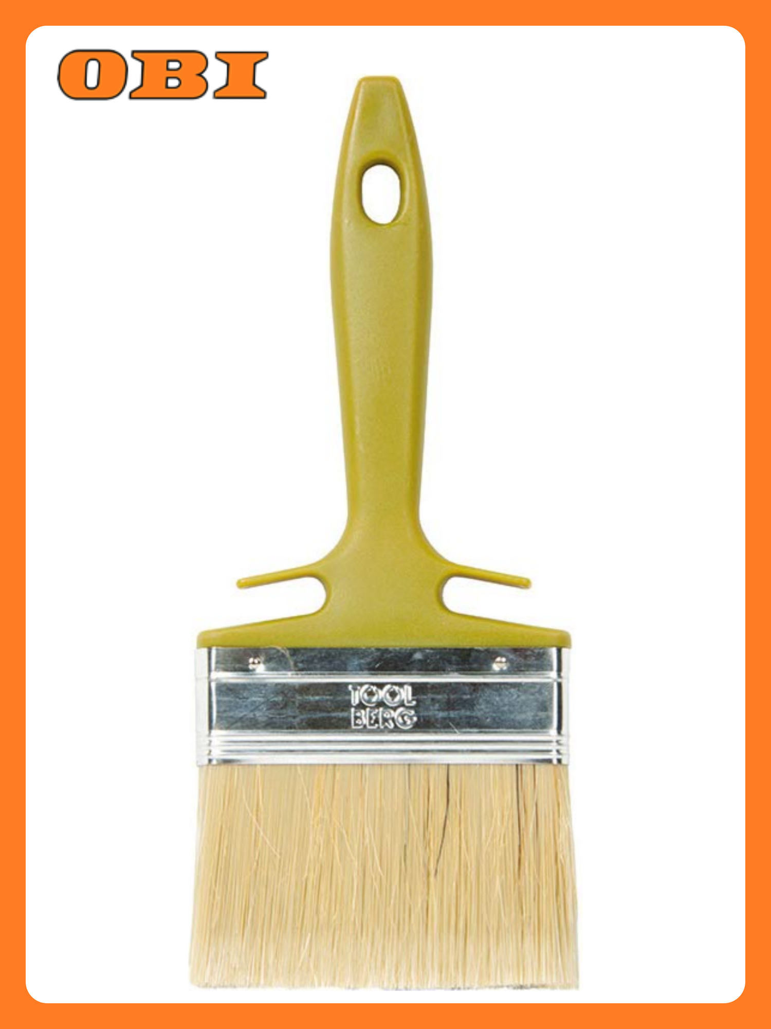 Кисть ракля "Микс", смешанная щетина, пластик. рукоятка, 100мм