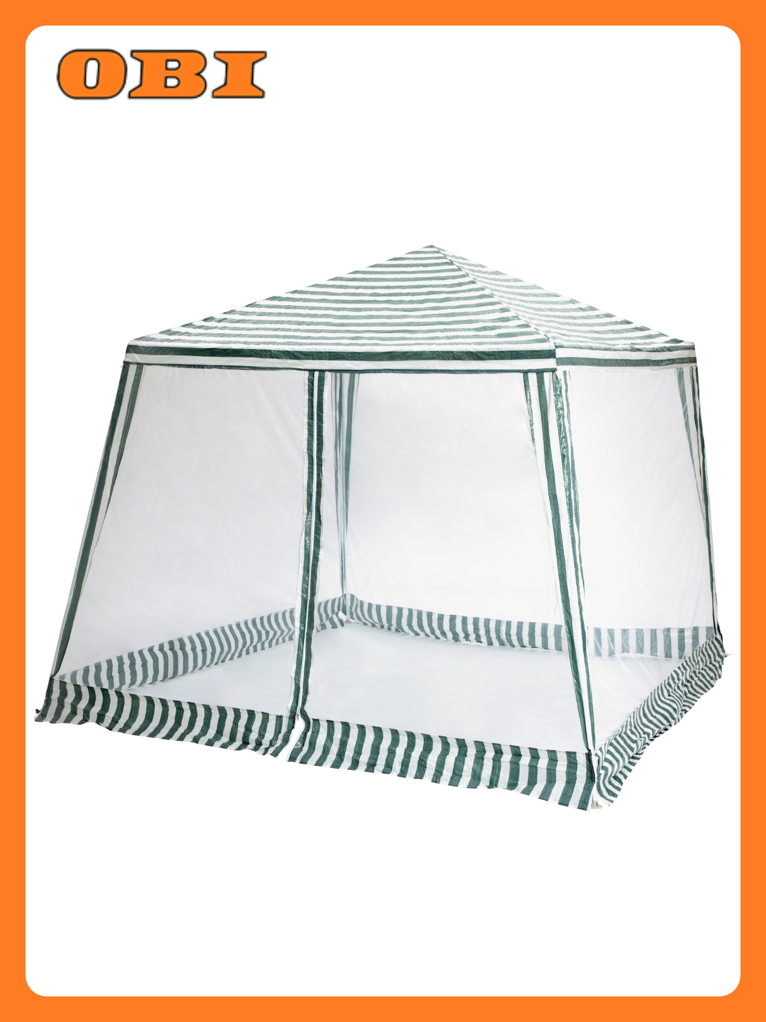 Шатер Vincente, с москитной сеткой и стенками, металл/полиэтилен, 300 см x 3 м