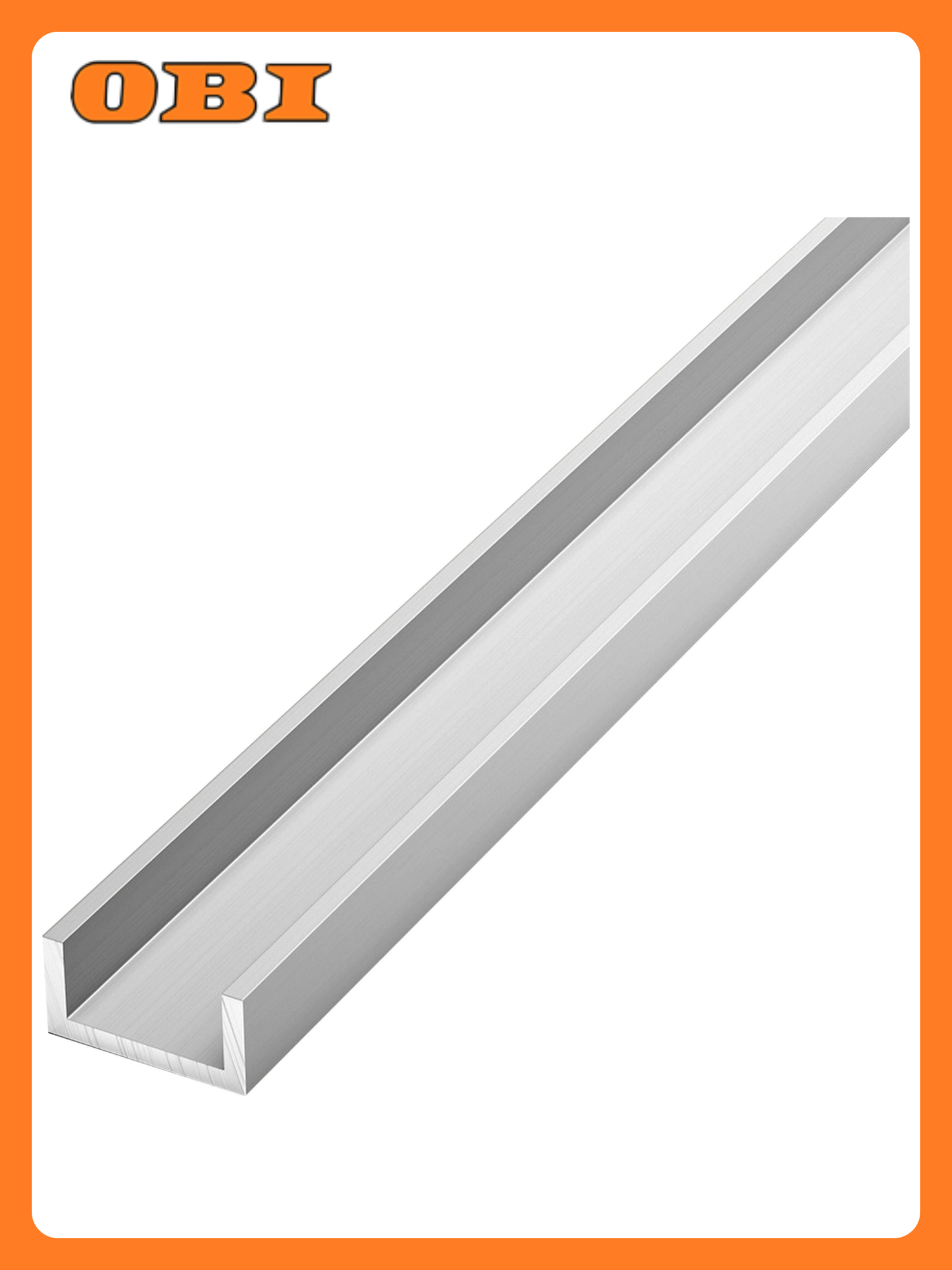 Швеллер лука серебро 2000x10х2 мм