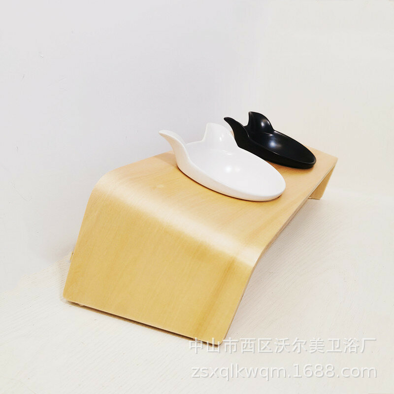 Деревянная подставка для кормления питомцев в стиле MUJI с анти-опрокидыванием, эргономичная высота для кошек и собак,