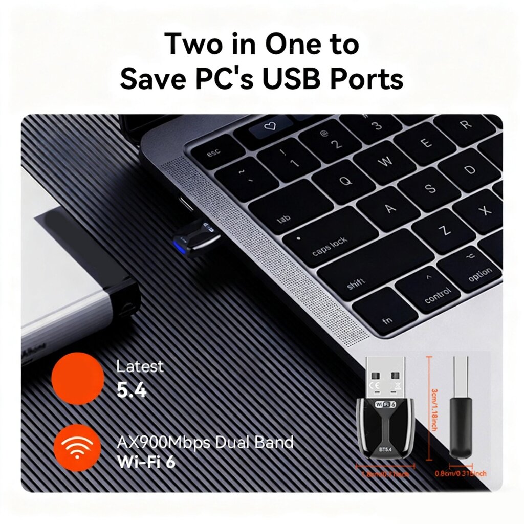 USB-адаптер Wi-Fi 6 с Bluetooth — фото 1
