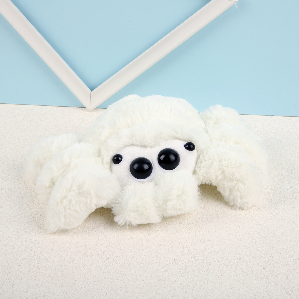 Кросс-бордерная искусственная паук-кукла Лукас паук черно-белый паук плюшевая игрушка кукла Белый (стиль B)_17cm 90g