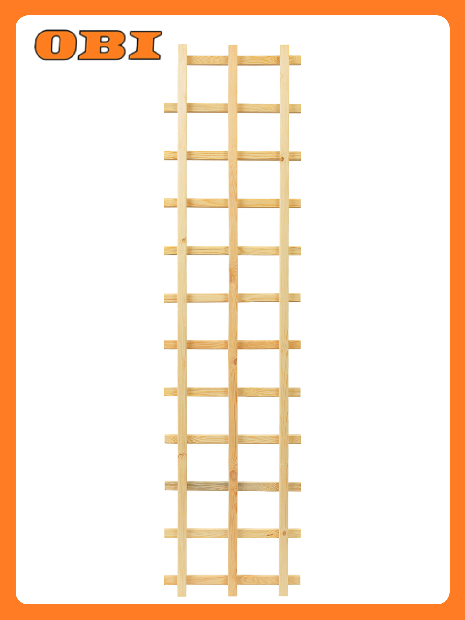 Решетка DYATEL для вьющихся растений 180 см x 45 см х 4 см, сосна