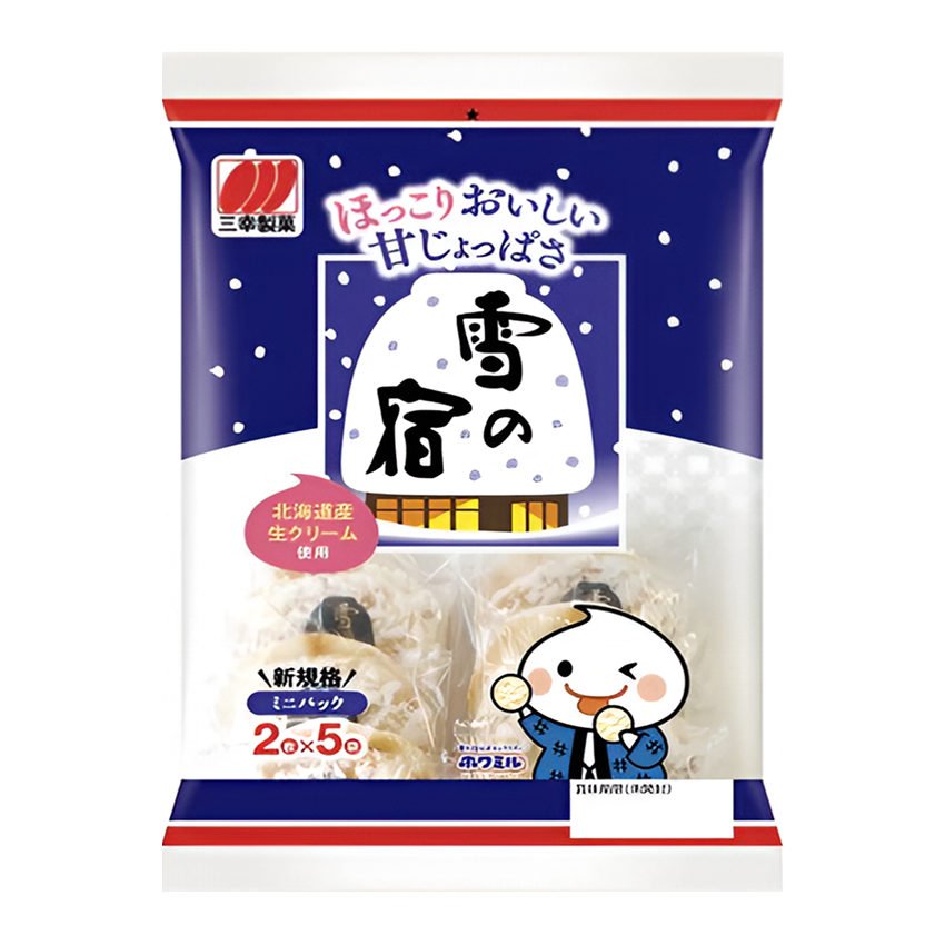 Sanko Seika снэк рисовый печенье снежный салат крекер 73.6 гр