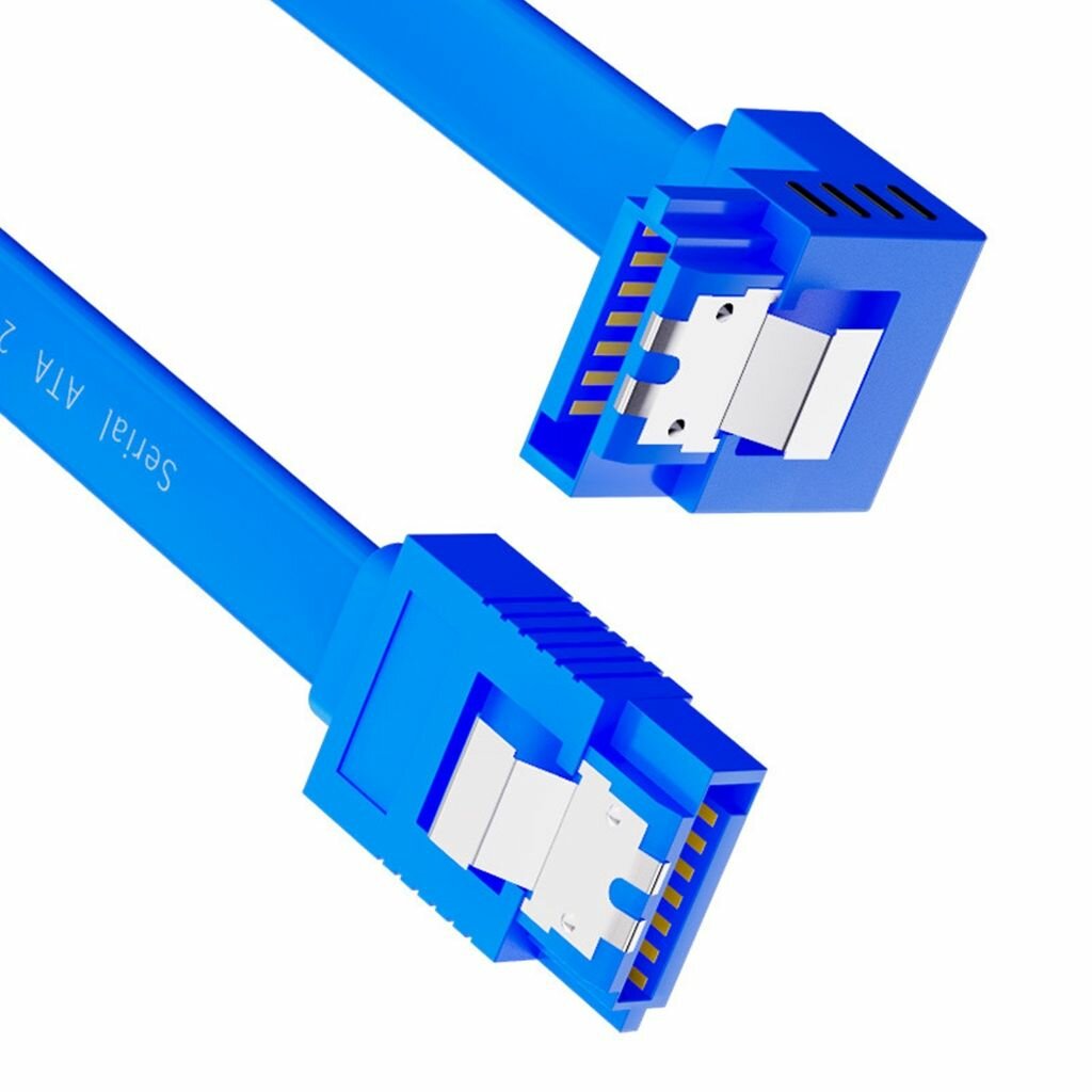 Высокоскоростной кабель для передачи данных SATA3.0, преобразования данных-синий прямой изгиб