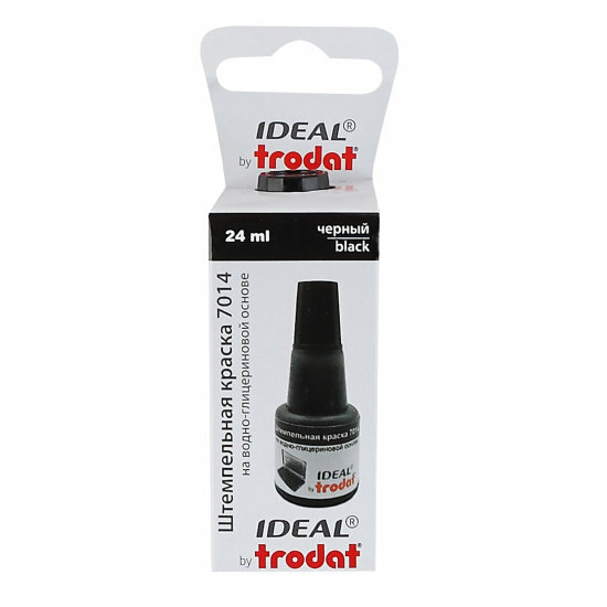 Краска штемпельная Trodat Ideal By, цвет чёрный, 24 мл, на водной основе (7014)