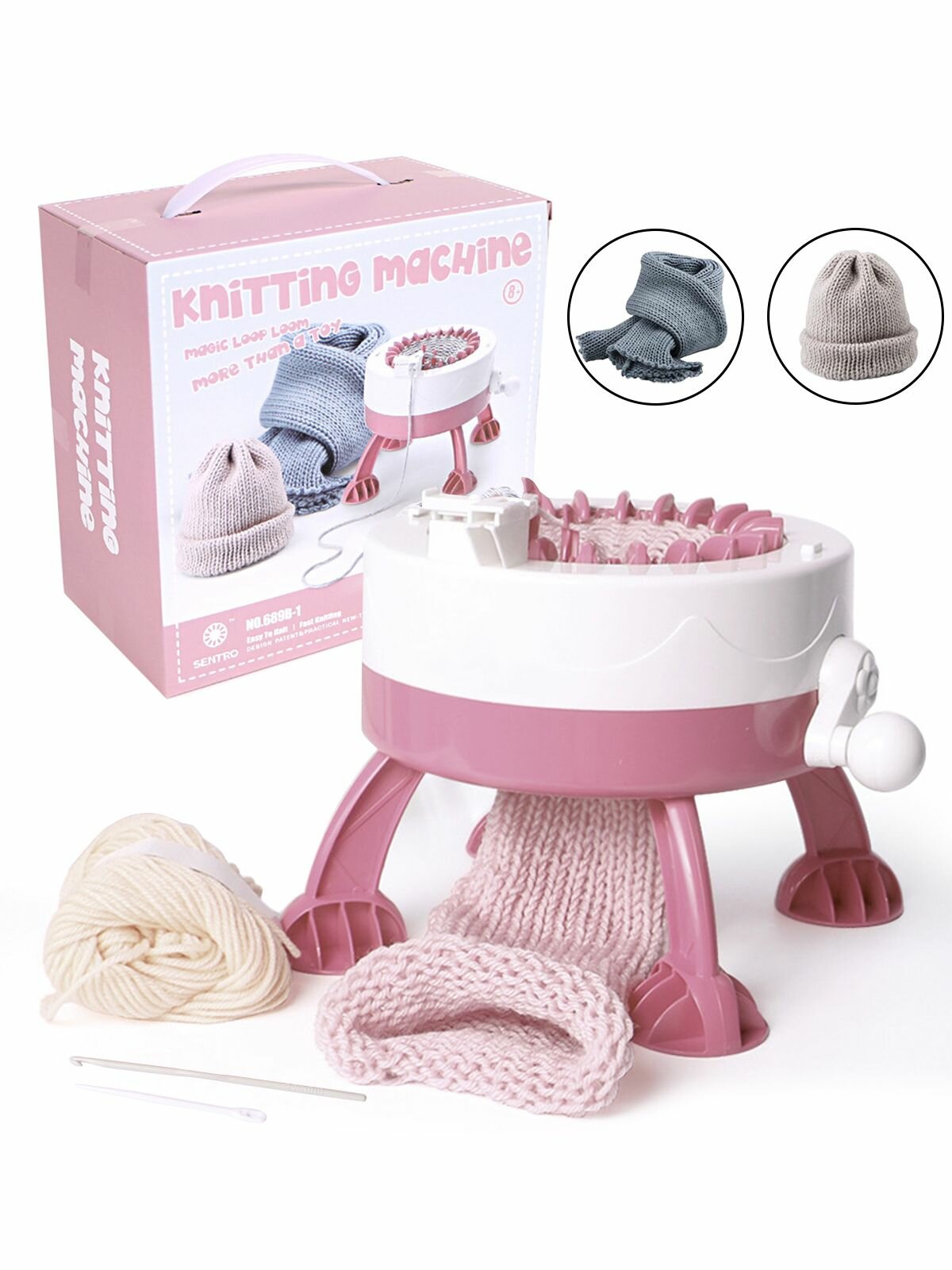 Вязальная машина, вязание свитеров, шарфы, шапки и носки своими руками, SENTRO