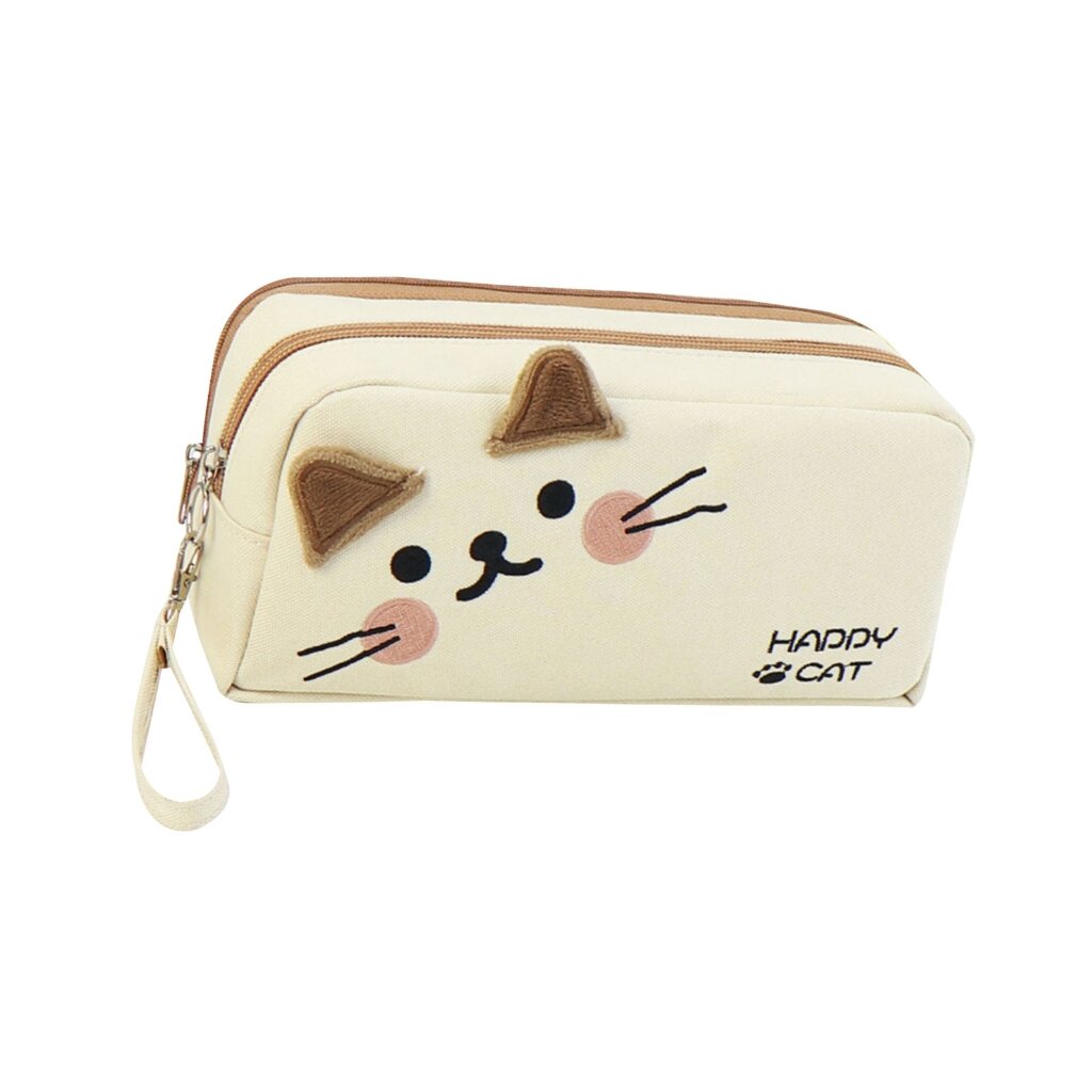 Черно-белый пенал для кошек-белый