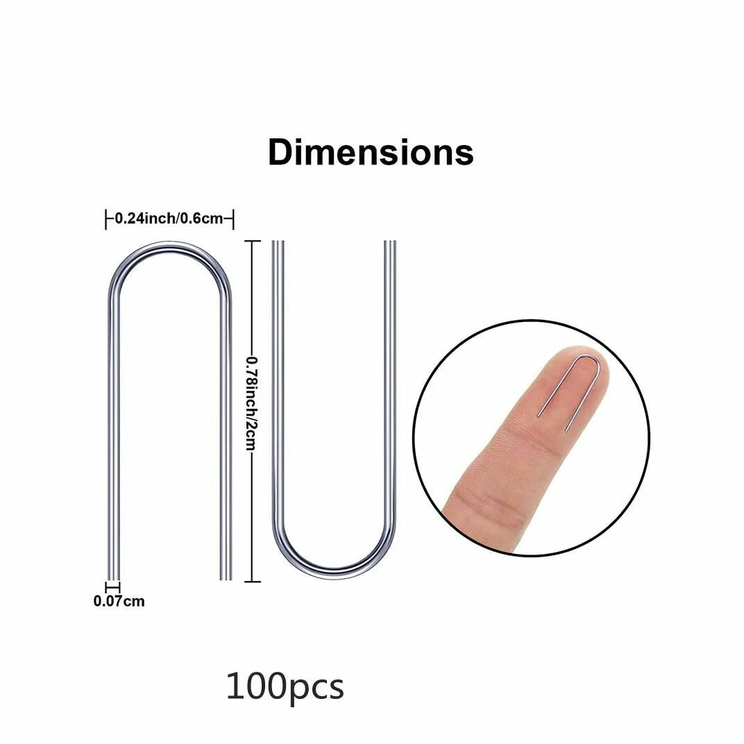 Керамические крючки для обжига и ювелирных изделий, 100 шт, U-образные, белые, жаропрочные до 2100F, готовые к использованию