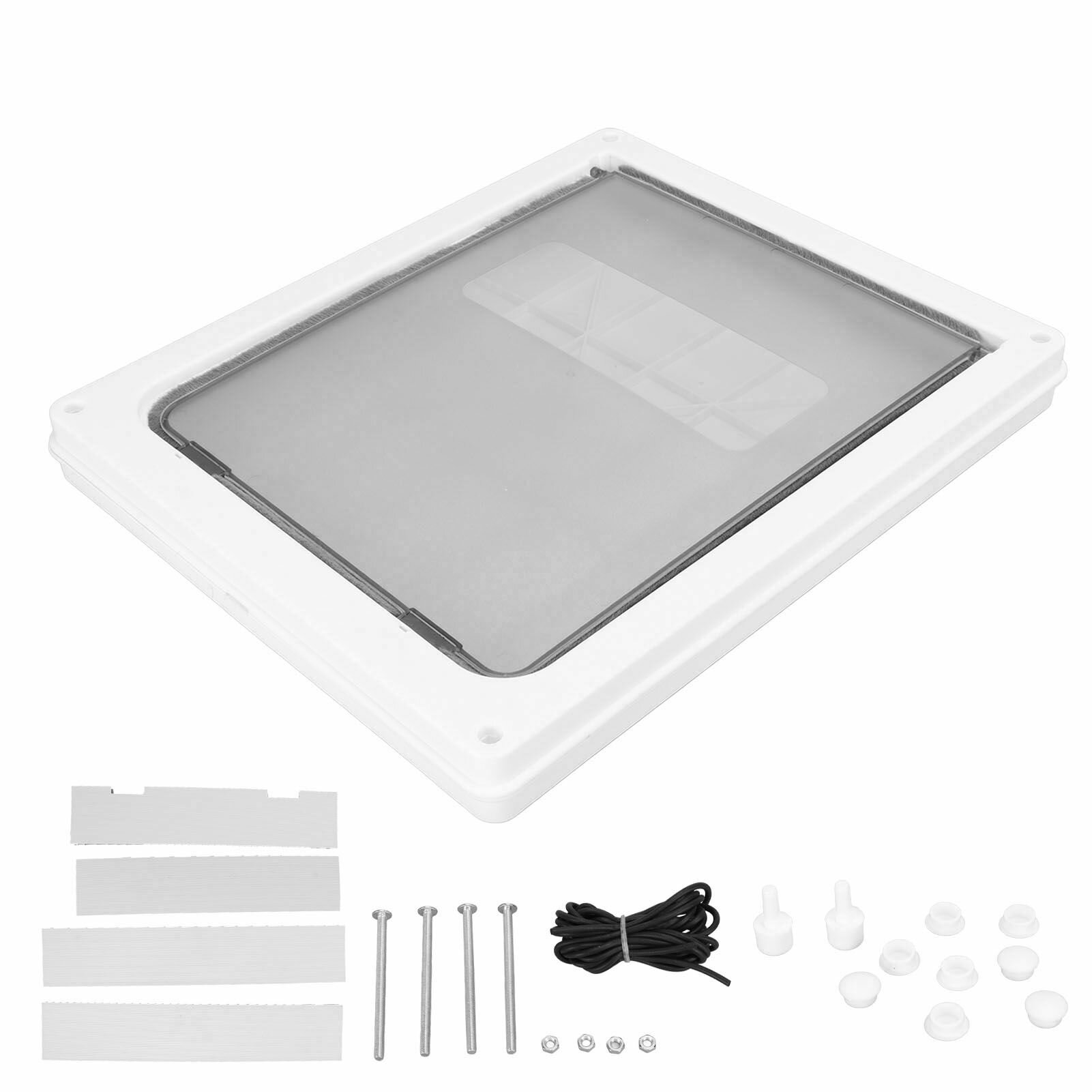 Откидная дверца для питомцев, автоматическое закрытие, пластиковая, белый L