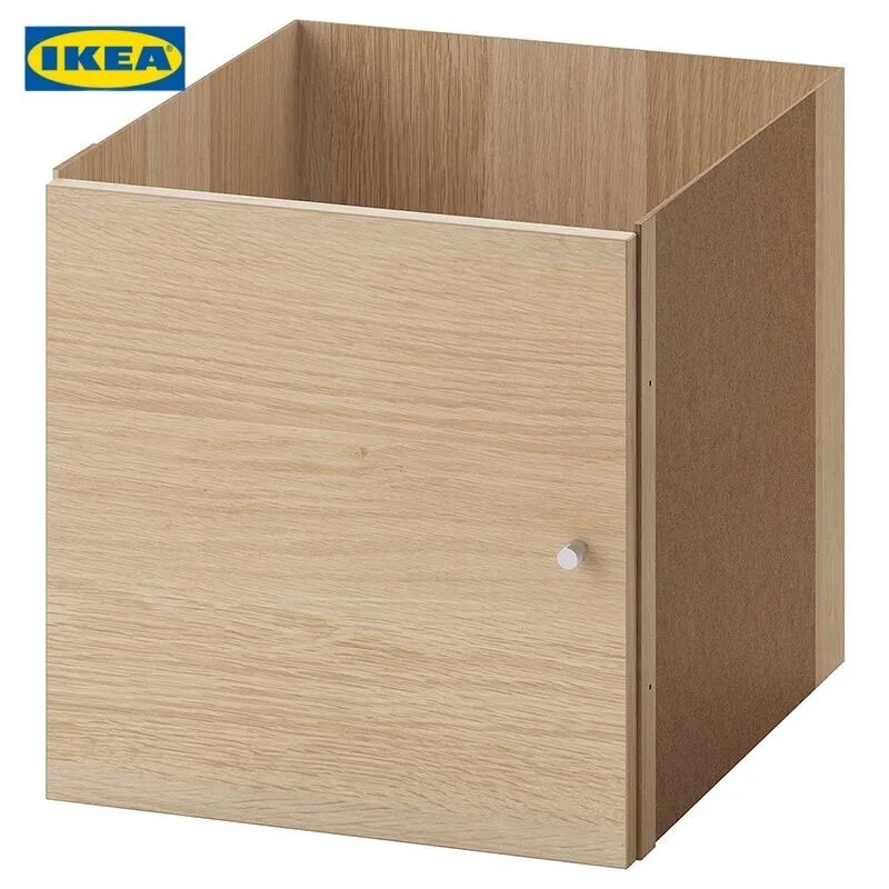 IKEA Ящик для хранения длина 37 см, ширина 33 см, высота 33 см, 1 шт, двп, коричневый