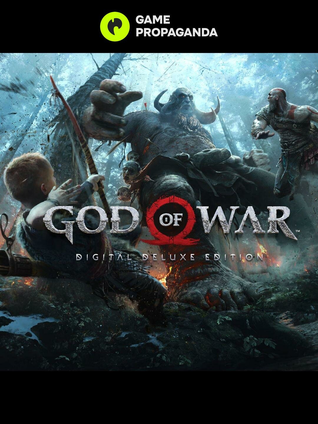 Игра God of War Digital Deluxe Edition для PS4 + 201 TRY на баланс PSN. Турция. Цифровая версия