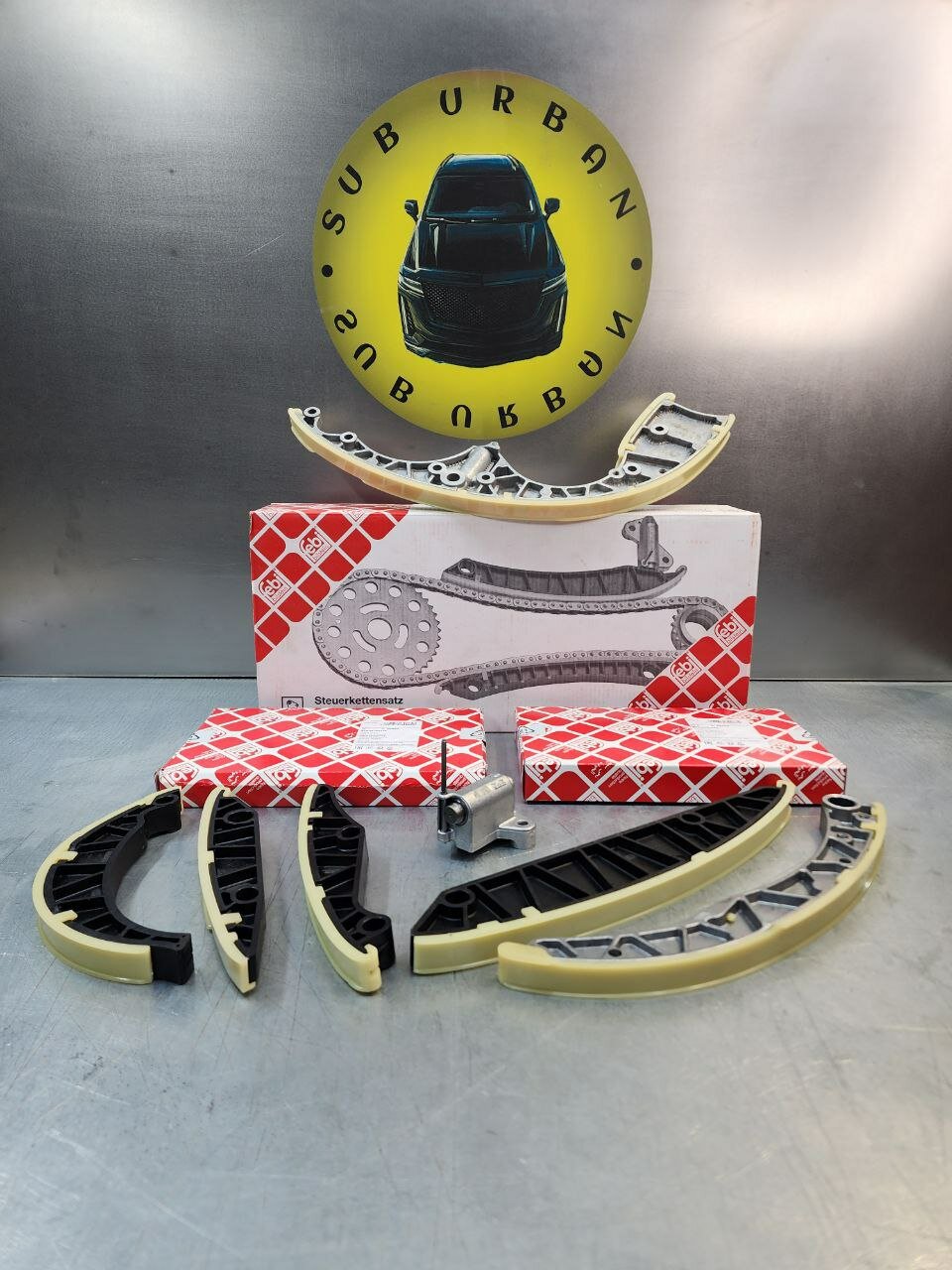 Комплект цепи ГРМ Ауди А4 А5 А6 А7 А8 Q5 Q7, Фольксваген Туарег, Febi 45008