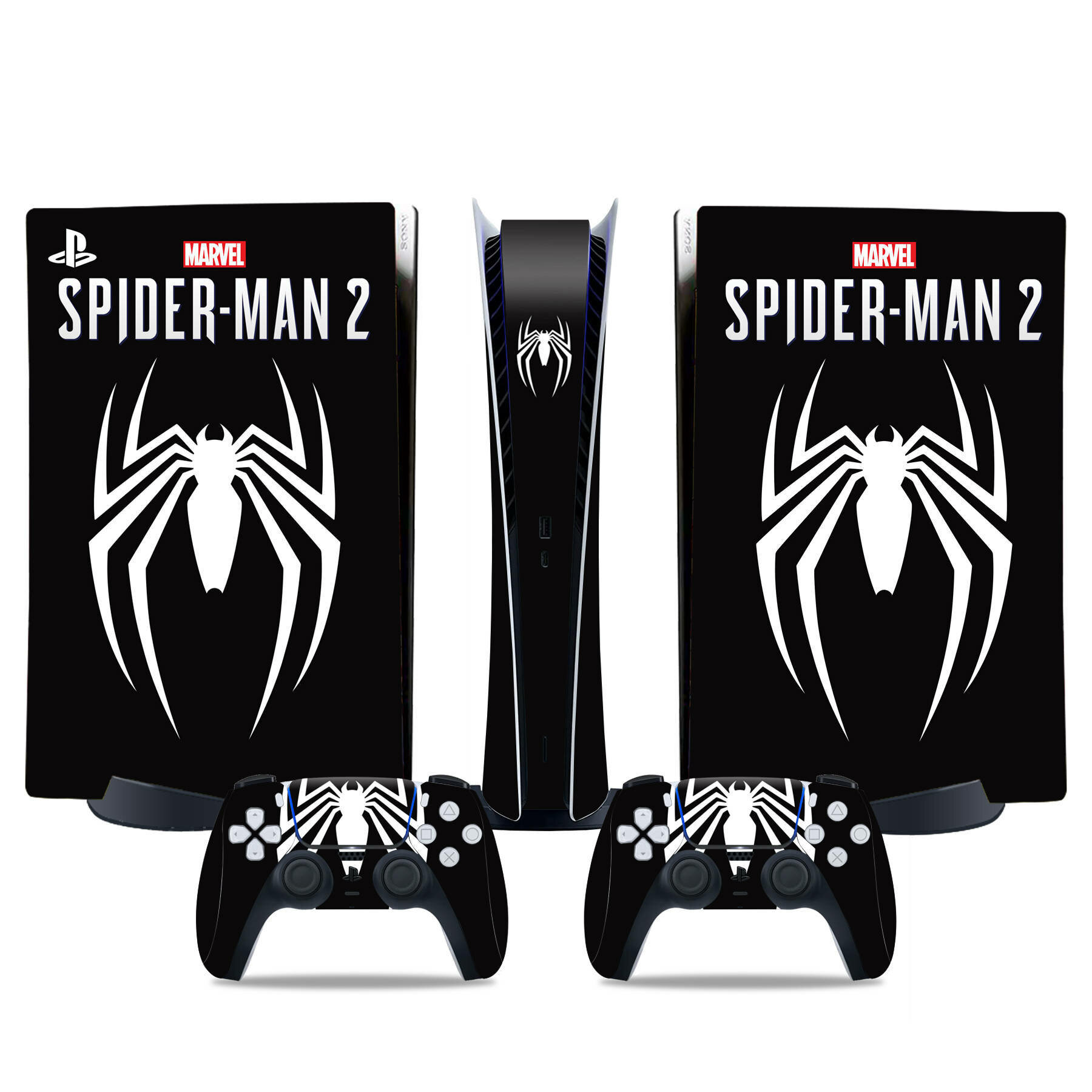Наклейки Spider-Man 2 Limited Edition для PS5, наклейки на весь корпус, защитные пленки для экрана, ограниченная серия.