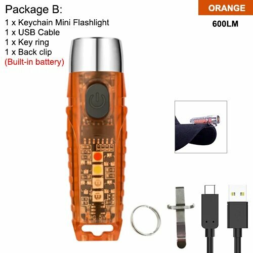 Фонарик Amanfire S12 Оранжевый, S12 orange