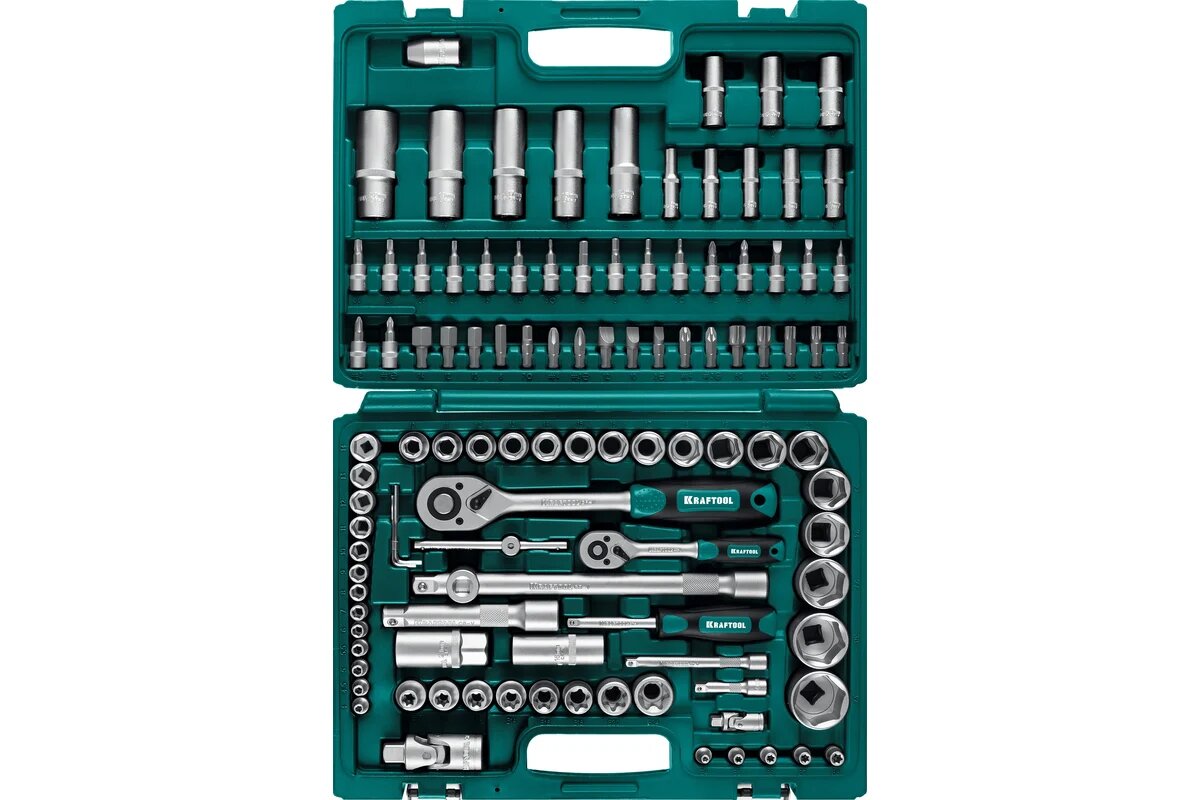 Набор инструментов Kraftool 27888-H108, автомобильный, 108 предметов
