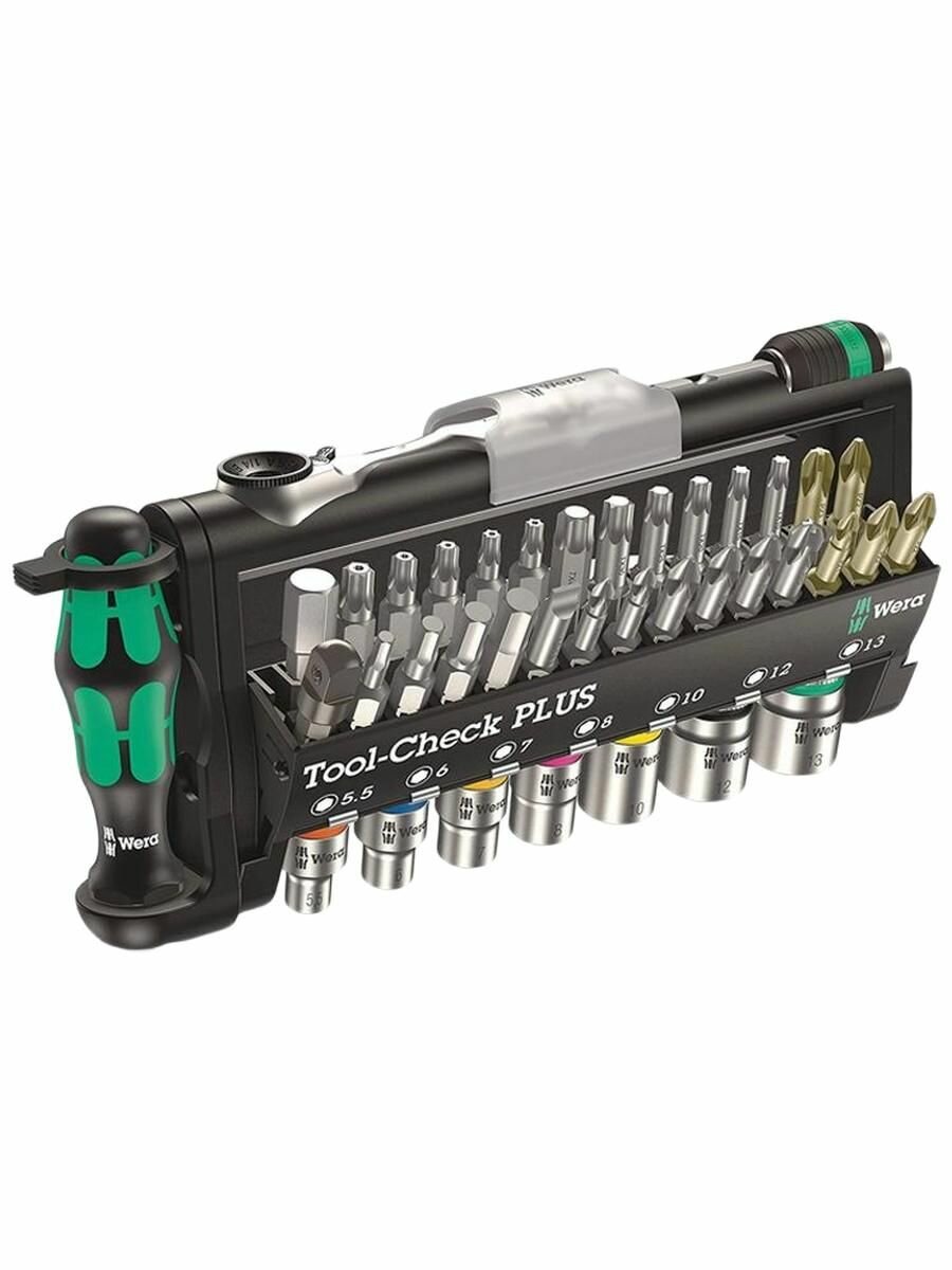 Wera 05056490001 Инструмент для сверл - Check PLUS 39 Piece Non-Slip Drill Solid Rapid