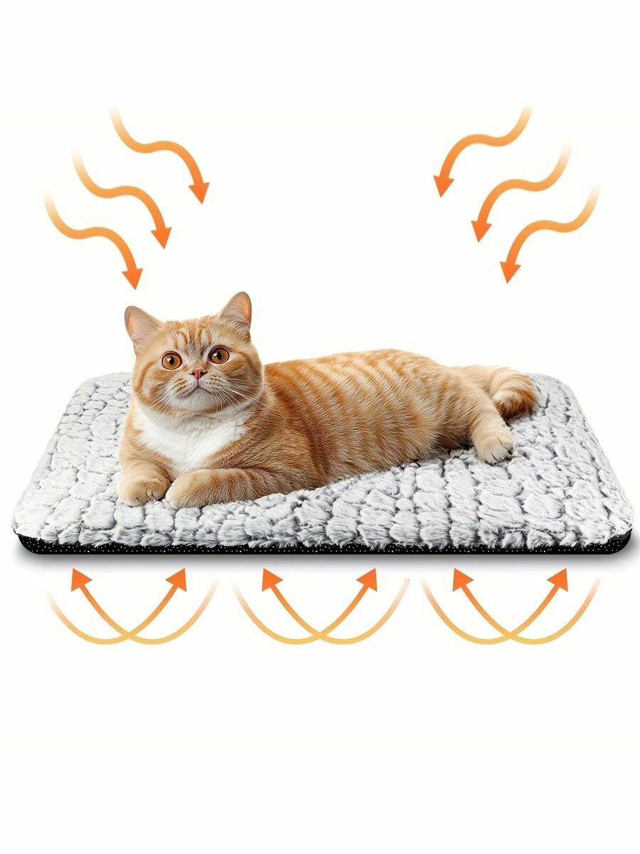 Самосогревающая кровать для собак и кошек, сверхмягкая грелка для домашних животных, подходит для использования в помещении и на улице, нескользящая грелка для кошек и термоодеяло