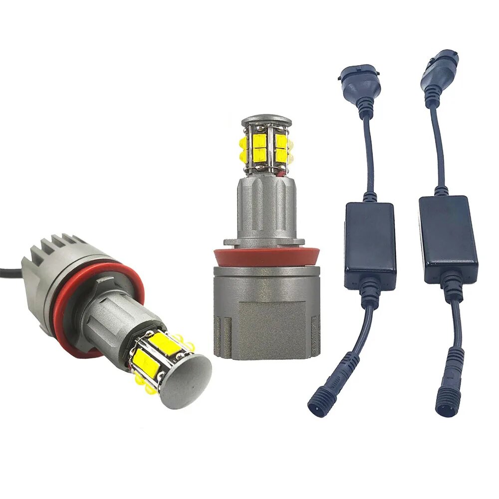 120 Вт Canbus H8 Светодиодные Ангельские Глазки Halo Ring Lamp Для BMW E90 E92 E82 E60 E70 X5 X6 Дневные Ходовые Огни DRL Про.