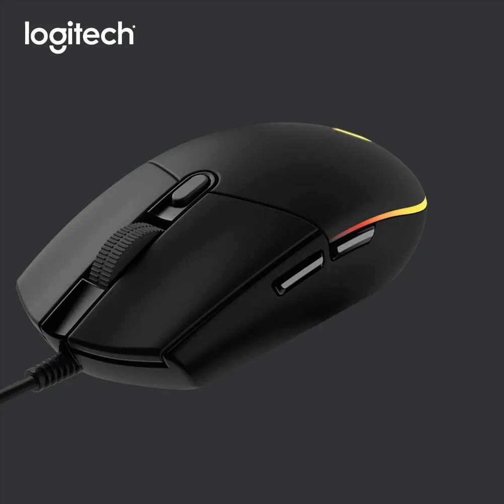 Мышь проводная Logitech G203, черный