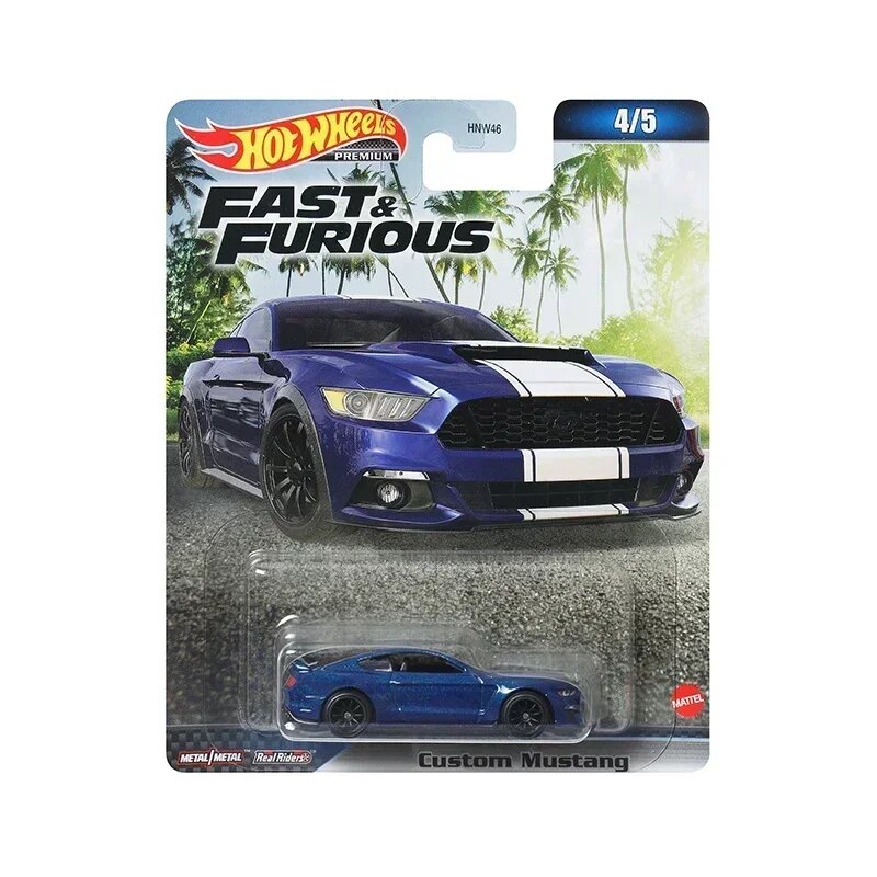 Hot Wheels Fast & Furious Custom Mustang, темно-синий